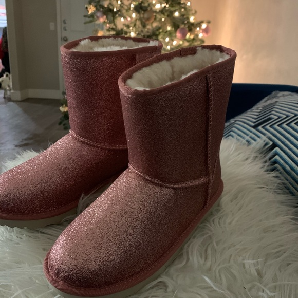 UGG | Shoes | Brand New Pink Glitter Uggs Size 5 Girls | Poshmark